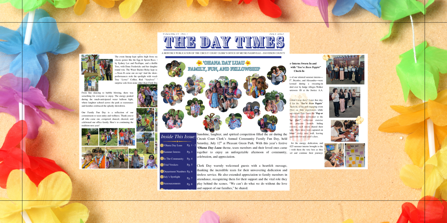 The Day Times Vol. IV No. 7 – Circuit Court Clerk